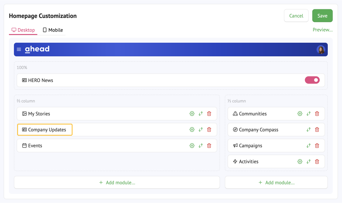 How to customize module titles on your homepage?