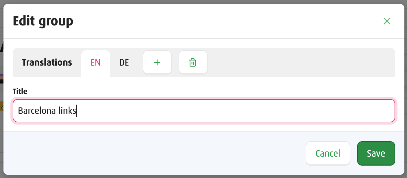 Add and Update Quicklinks